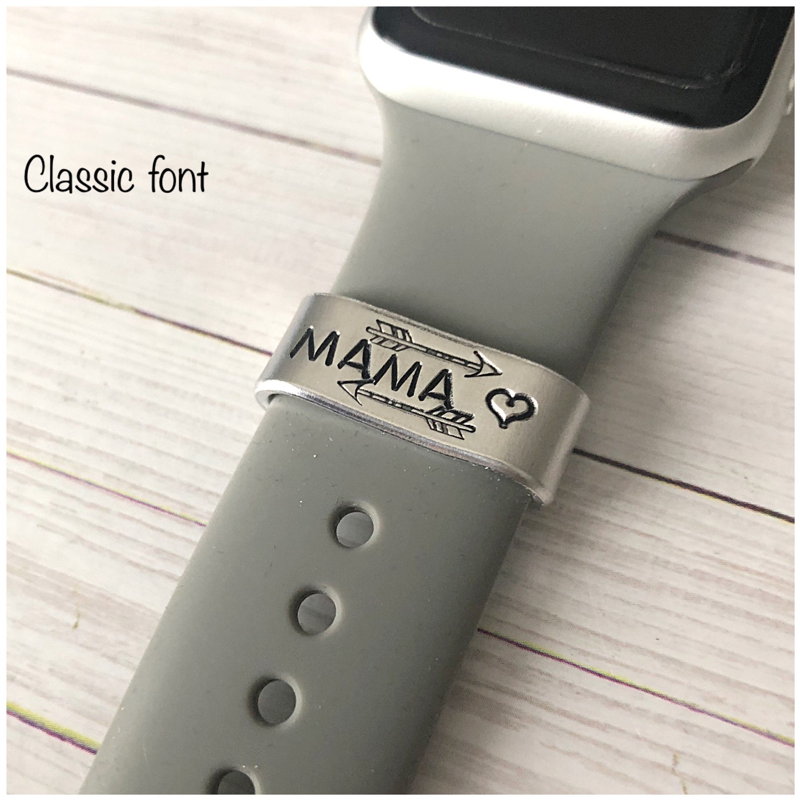 Metal Watch Cuff Personalized Iwatch Tags Aluminum Watch - Etsy