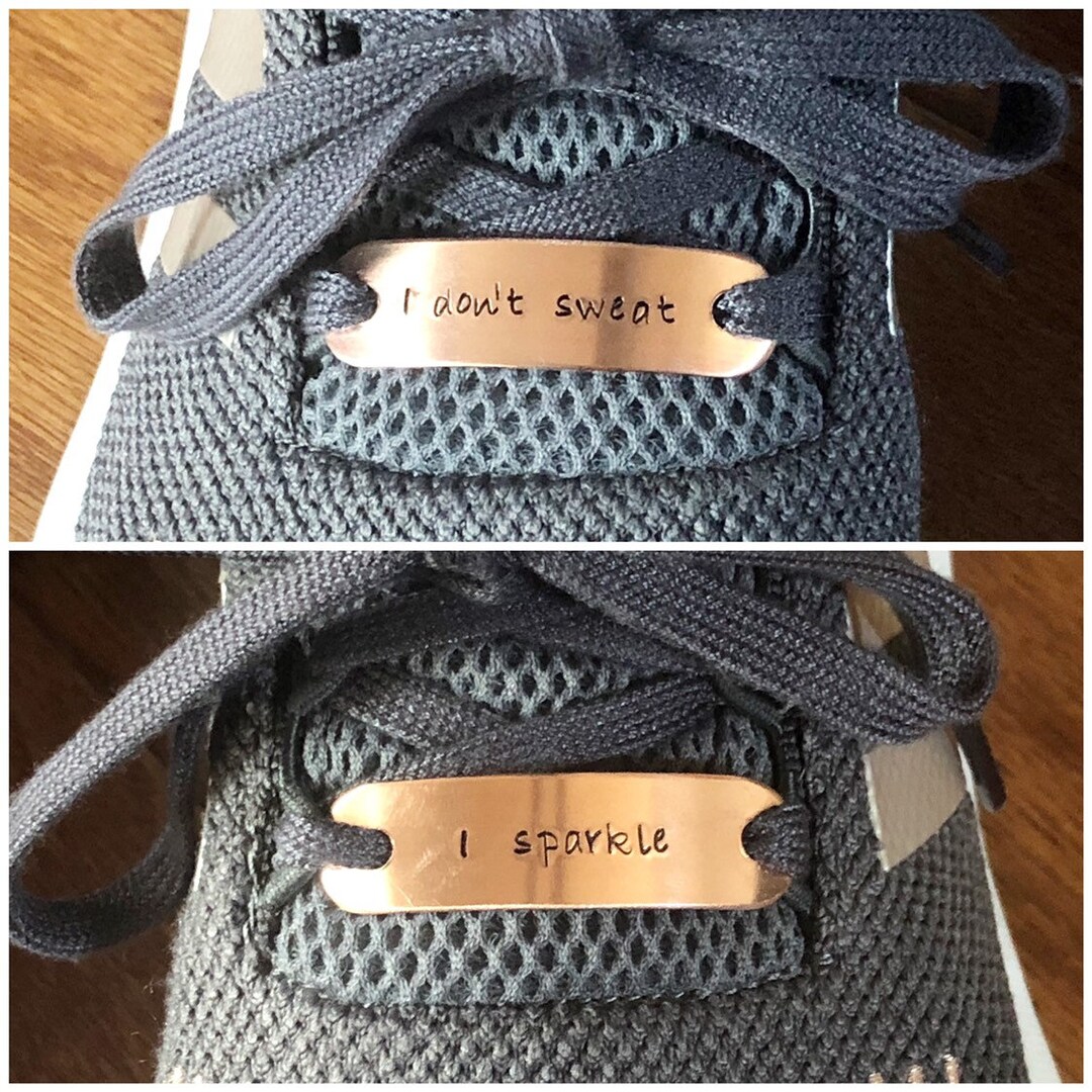 Personalized Shoe Tags - Set of 2 - Copper Shoelace Accessories ...
