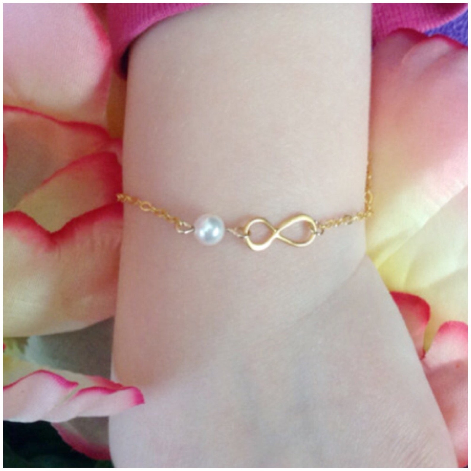 Mother Daughter Infinity Bracelet Set Gold Infinity - Etsy