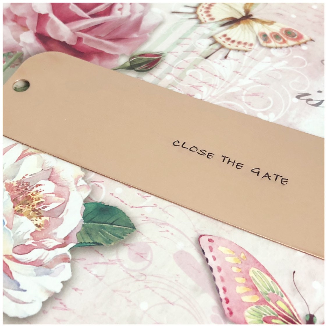7 X 1.75 Copper Bench Plaque Rose Color Plate - Etsy UK