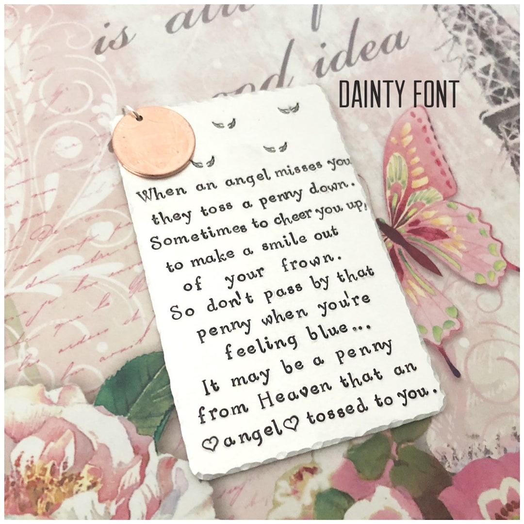 Penny Wallet Card - Penny From Heaven - Angel Toss - Wallet Lucky Penny ...