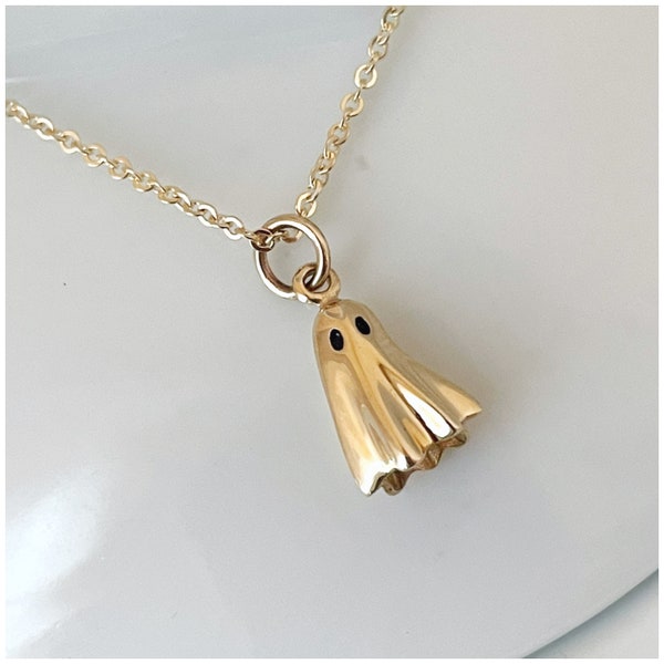 Gold Ghost Necklace - Etsy