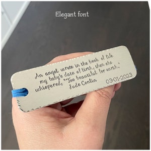 Personalized Tree Tag - Hand Stamped Tree Sign - Custom Tree Hanging ...