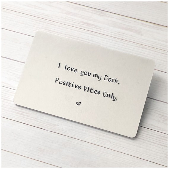 Metal Card Personalized Wallet Card Custom Metal Insert - Etsy
