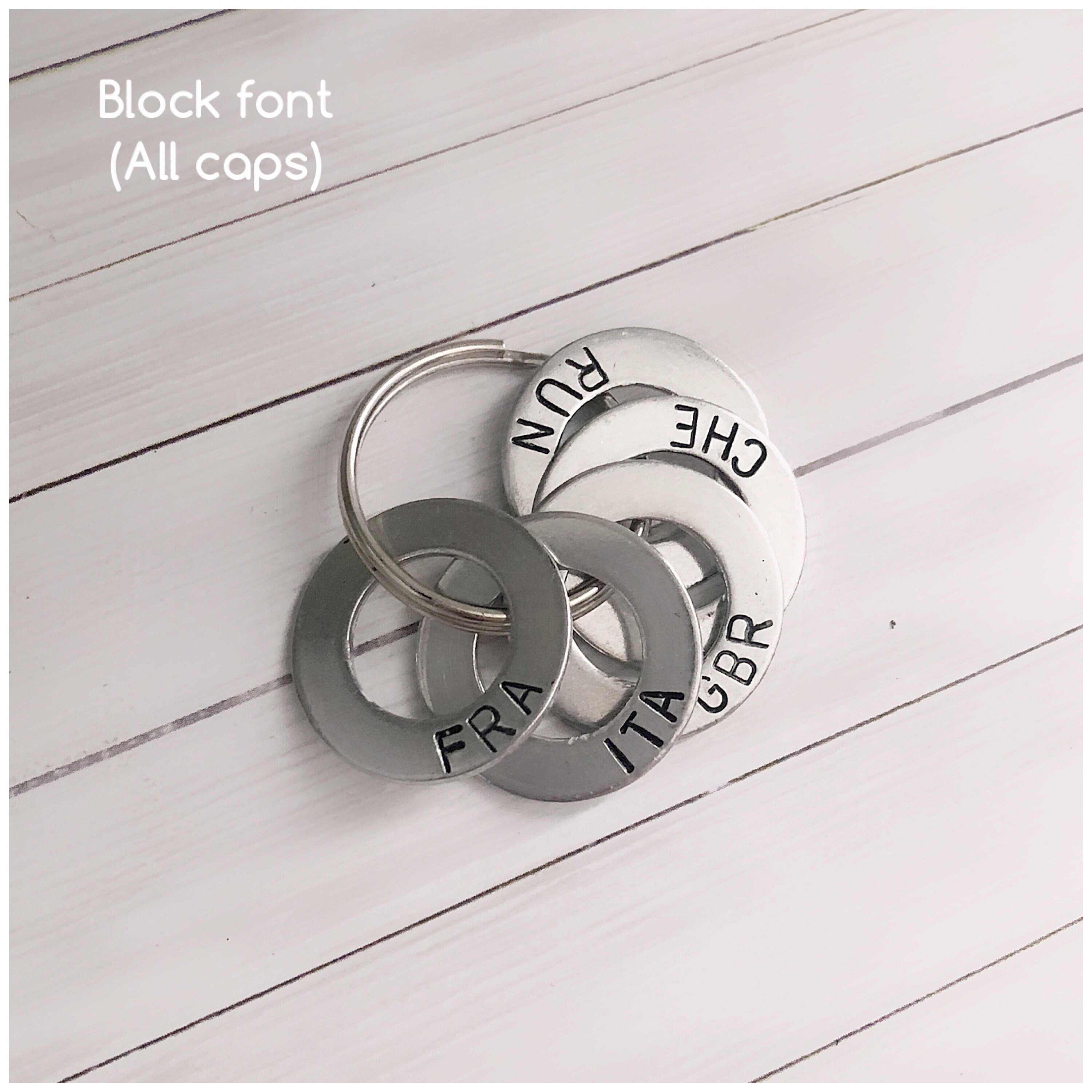 Aluminum Keychain Custom Travelers Keepsake Travels | Etsy