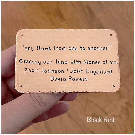 Personalized Display Plaque Personalized With Your Text Hand - Etsy