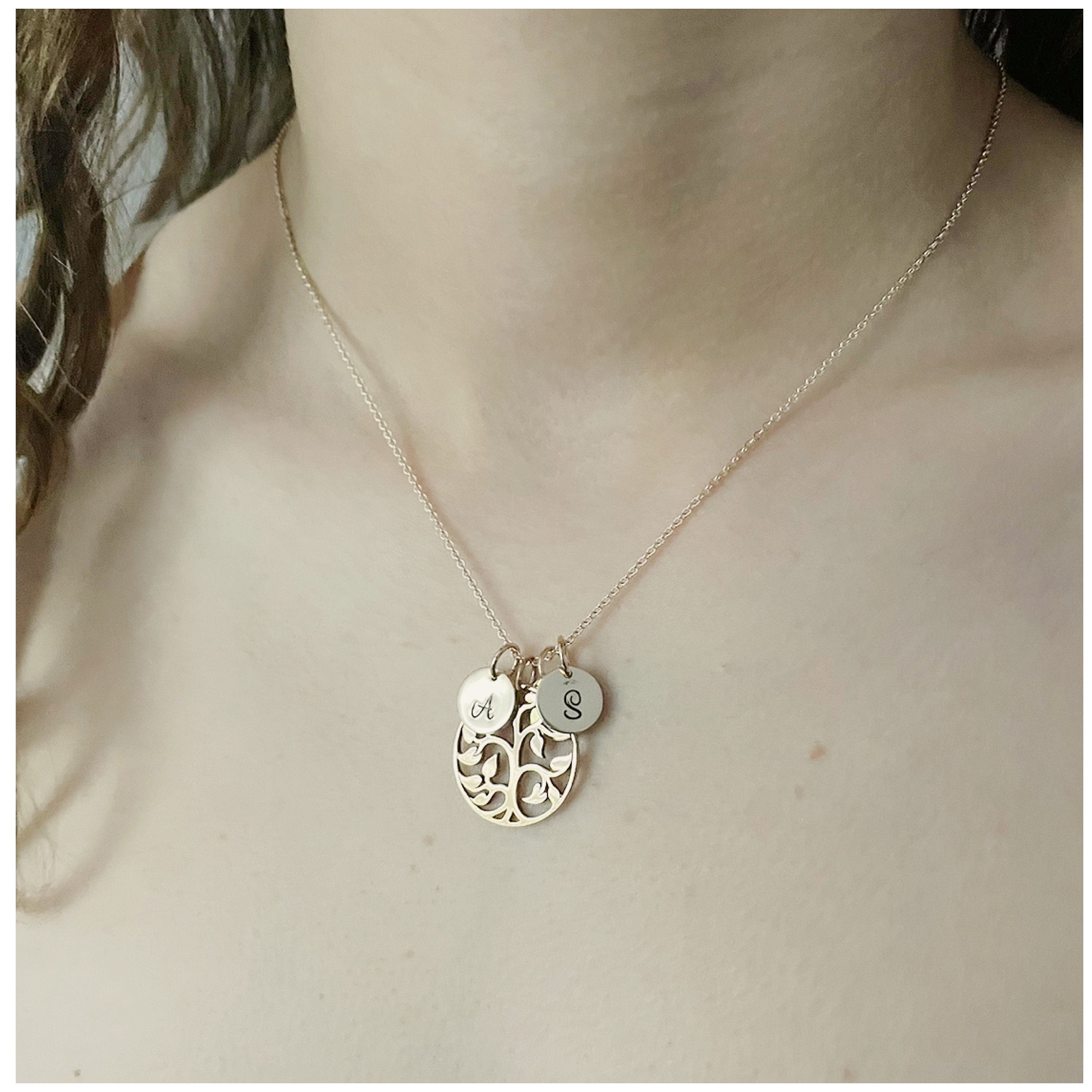 Gold Tree of Life Necklace - Gift Wife - Personalized Mother Necklace ...