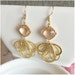 Gold Flower Earrings Flower Dangle Earrings Flower Drop Earrings ...