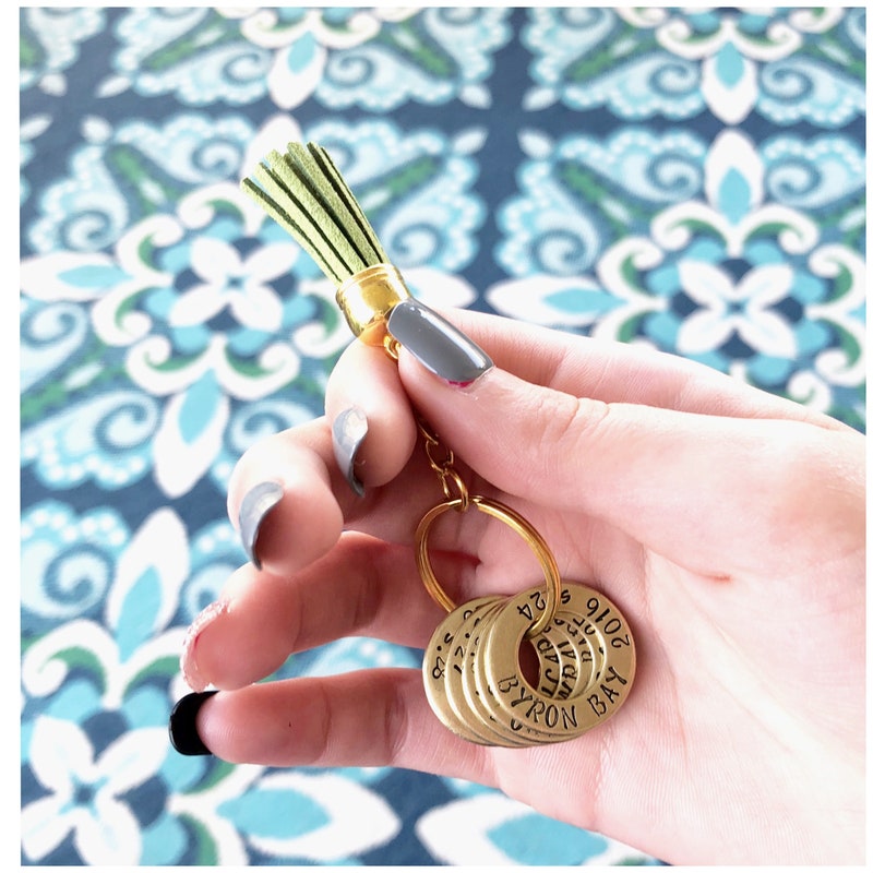Brass Keychain - Etsy
