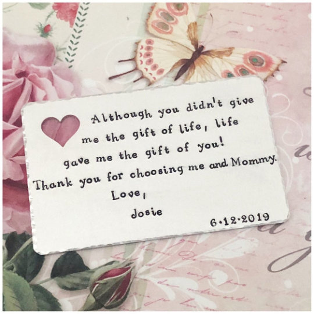 Wallet Card For Stepdad Stamped Wallet Accessory Love T Life Gave Me
