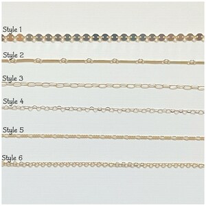 Dainty Gold Chain Anklet - Choose 1 of These Styles: Sequin Chain - Bar ...