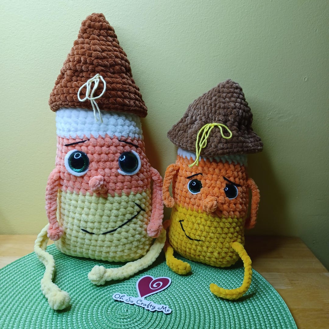 Kandy Korn Kid Plushie Digital Crochet Pattern File Candy Corn - Etsy