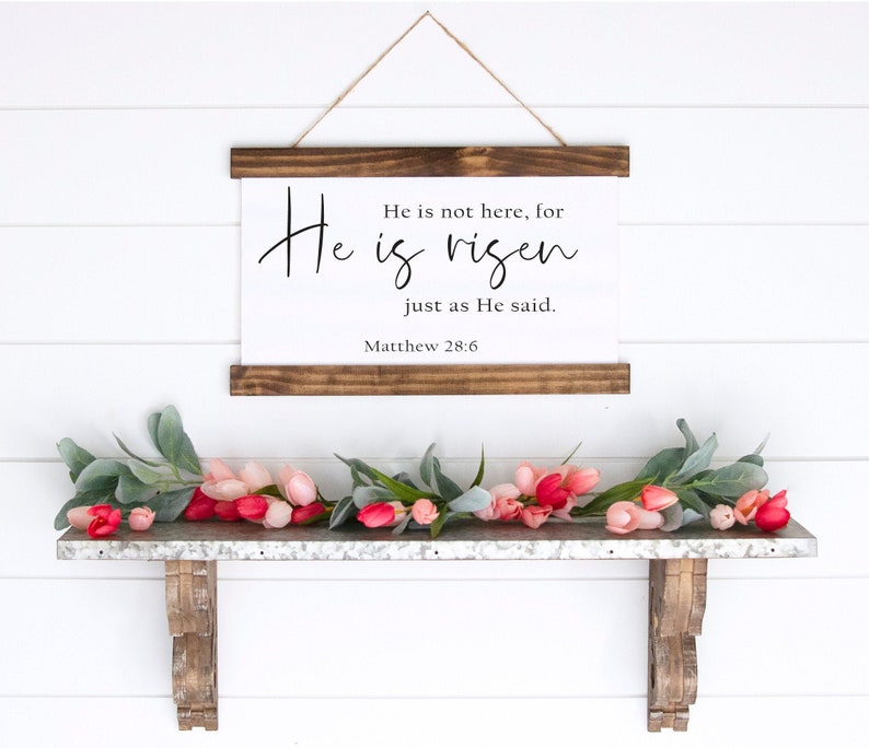 He is Risen Sign, Easter Wall Decor, Easter Sign, DIY Home Decor ...