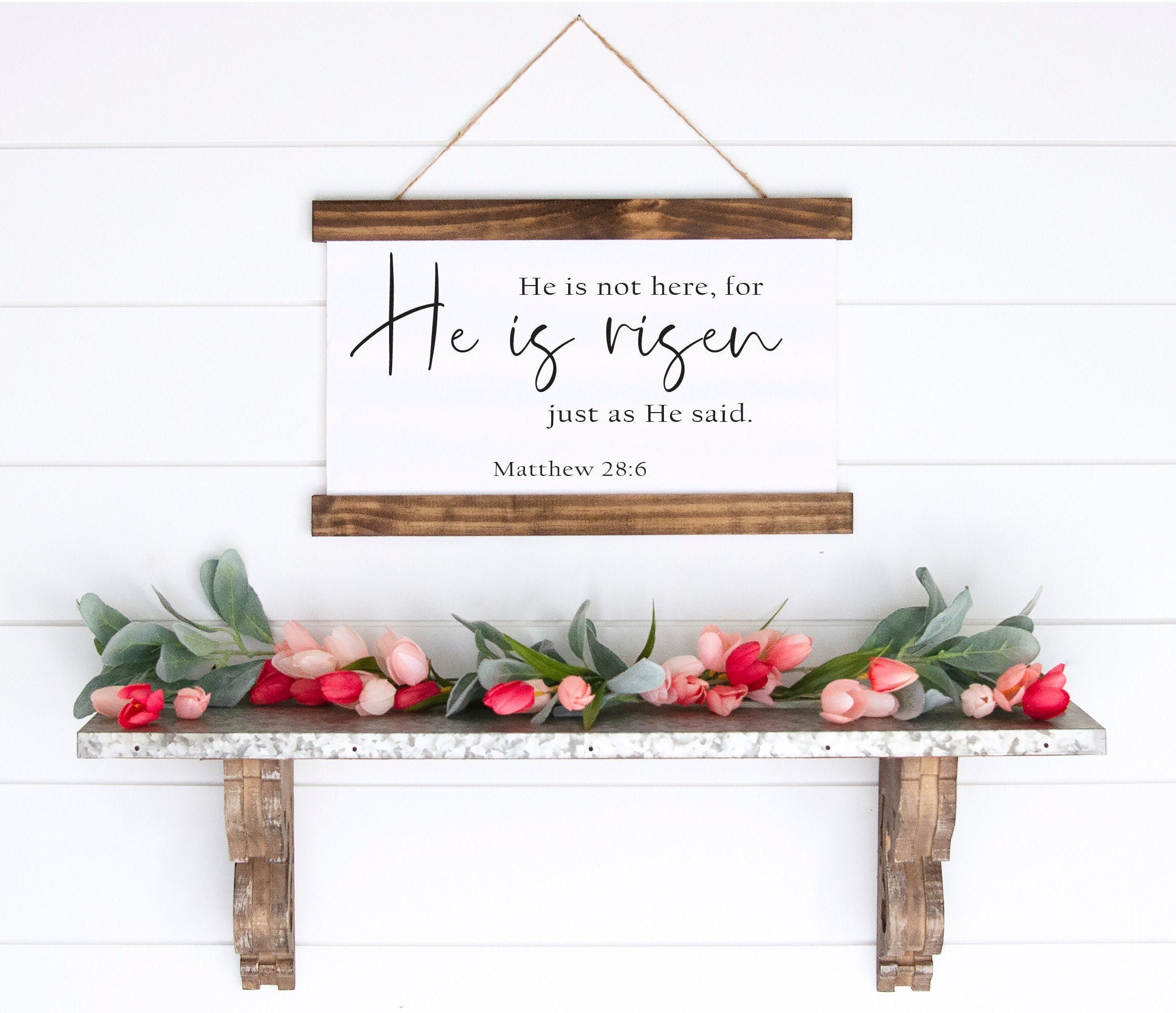 He is Risen Sign, Easter Wall Decor, Easter Sign, DIY Home Decor ...