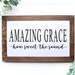 Amazing Grace Sign, How Sweet the Sound, DIY Home Decor, Printable Wall ...