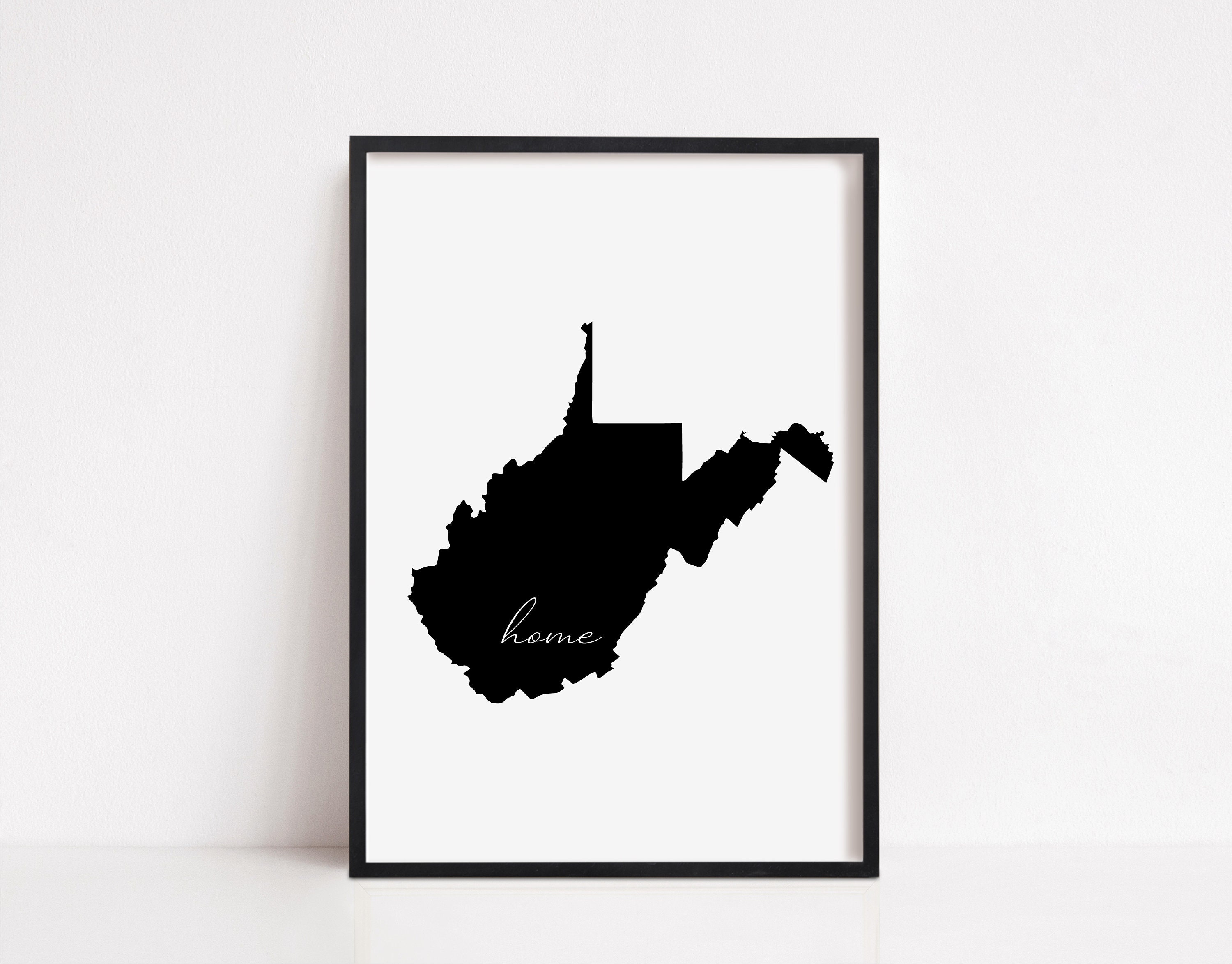West Virginia Home Sign, West Virginia State Sign, Inicio, Arte mural ...