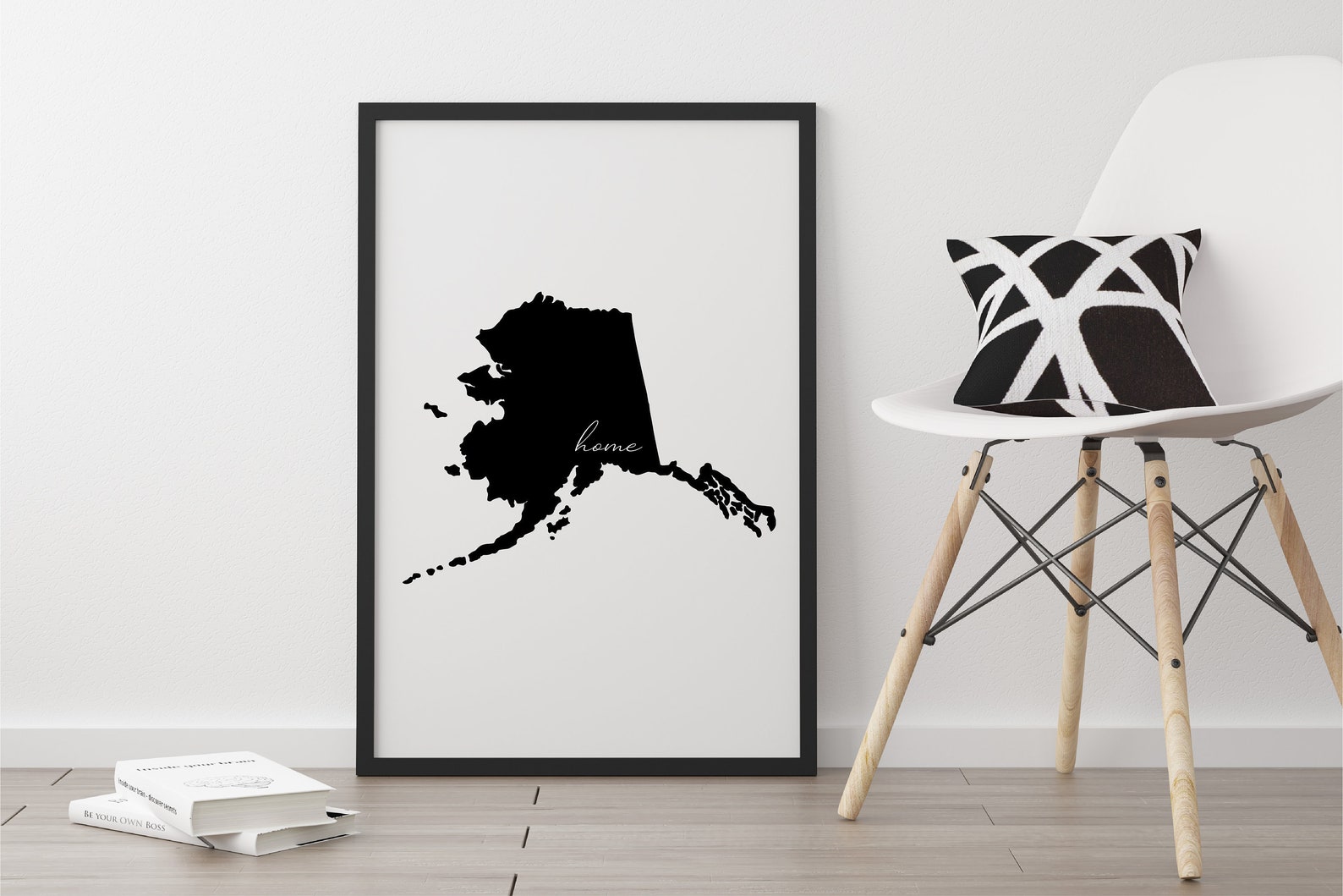 Alaska Home Sign Alaska Outline Print State Sign Home Wall - Etsy