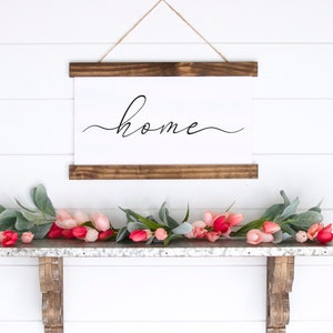 Home, Word Art, Farmhouse Printable Wall Art, Farmhouse Decor, Digital ...