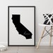 California Home Sign, California Outline Print, State Sign, Home, Wall ...