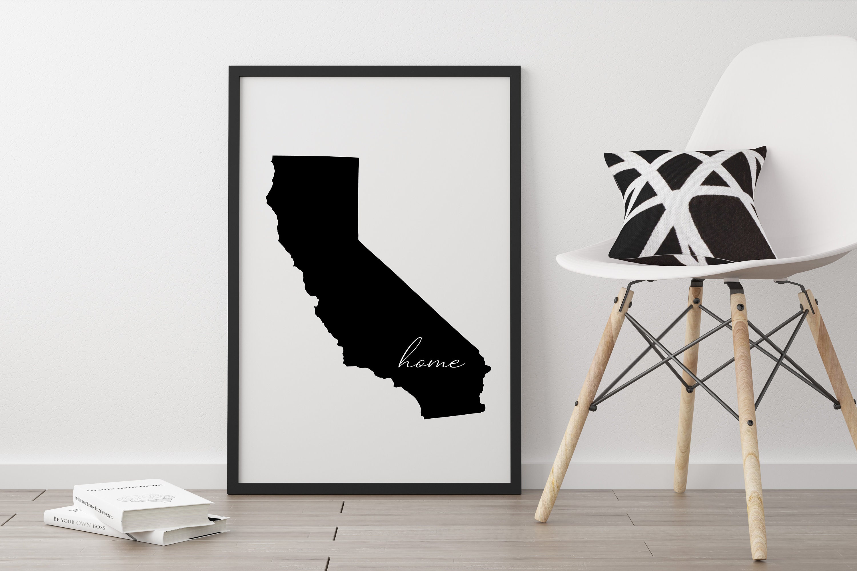 California Home Sign, California Outline Print, State Sign, Home, Wall ...