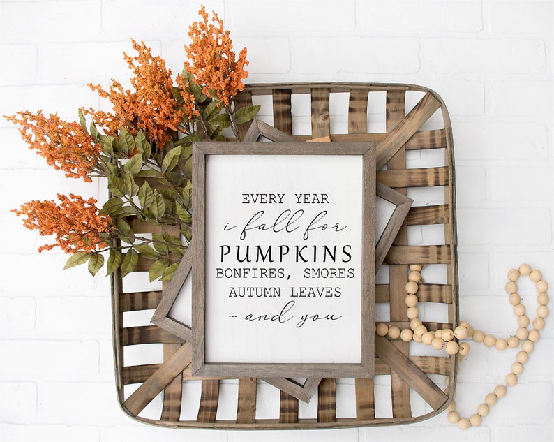 Every Year I Fall For Fall Wall Decor Autumn Decor - Etsy
