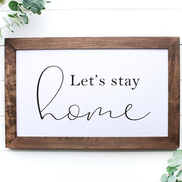 Lets Stay Home - Etsy