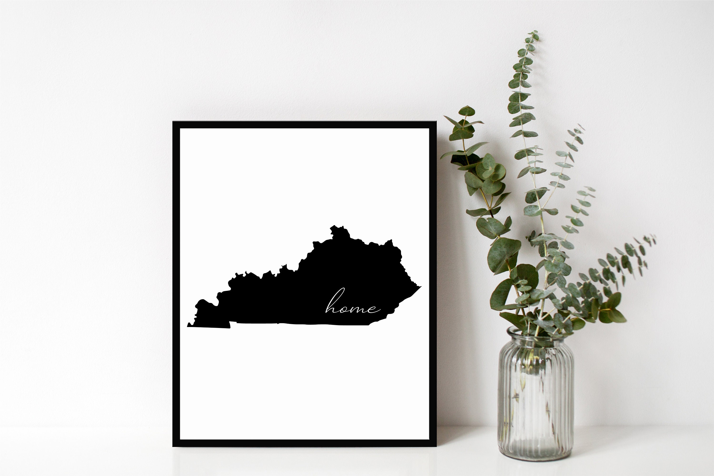 Kentucky Home Sign, Kentucky Outline, State Sign, Home, Wall Art ...
