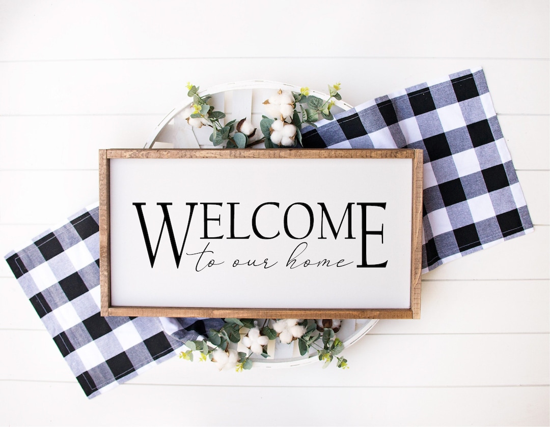 Welcome to Our Home Printable, Digital Print, Print-at-home Wall Art ...