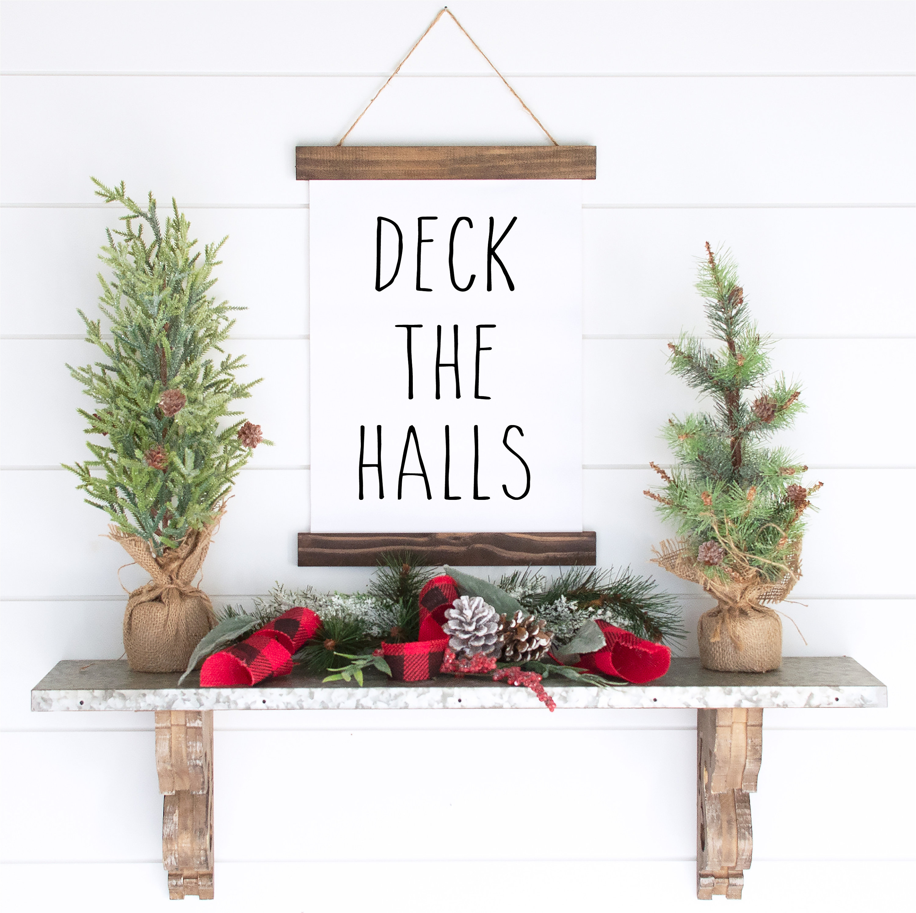Deck the Halls, Christmas Printable Wall Art, Farmhouse Christmas ...