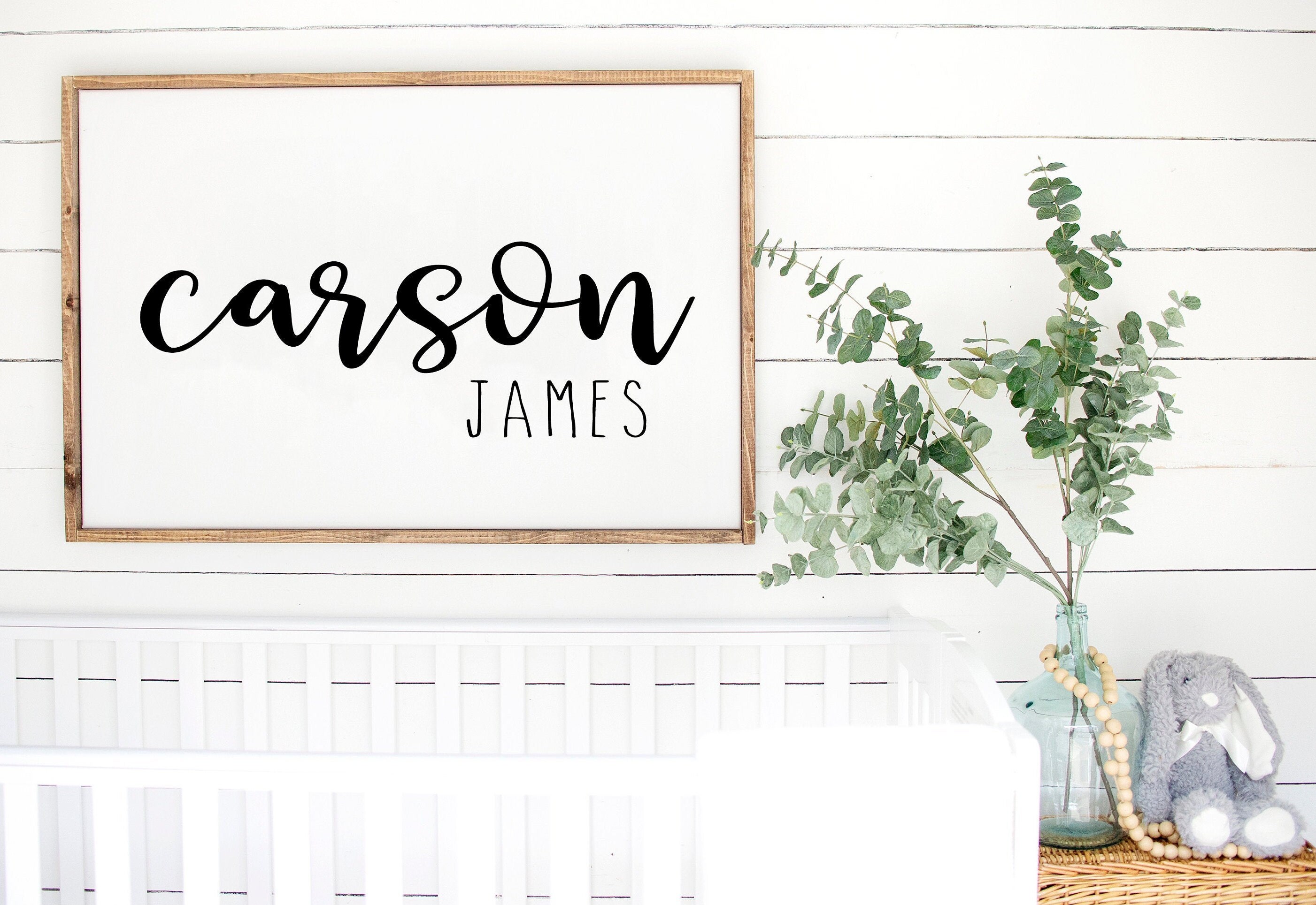 Nursery Name Sign, DIY Nursery Decor, Custom Baby Name Wall Art ...
