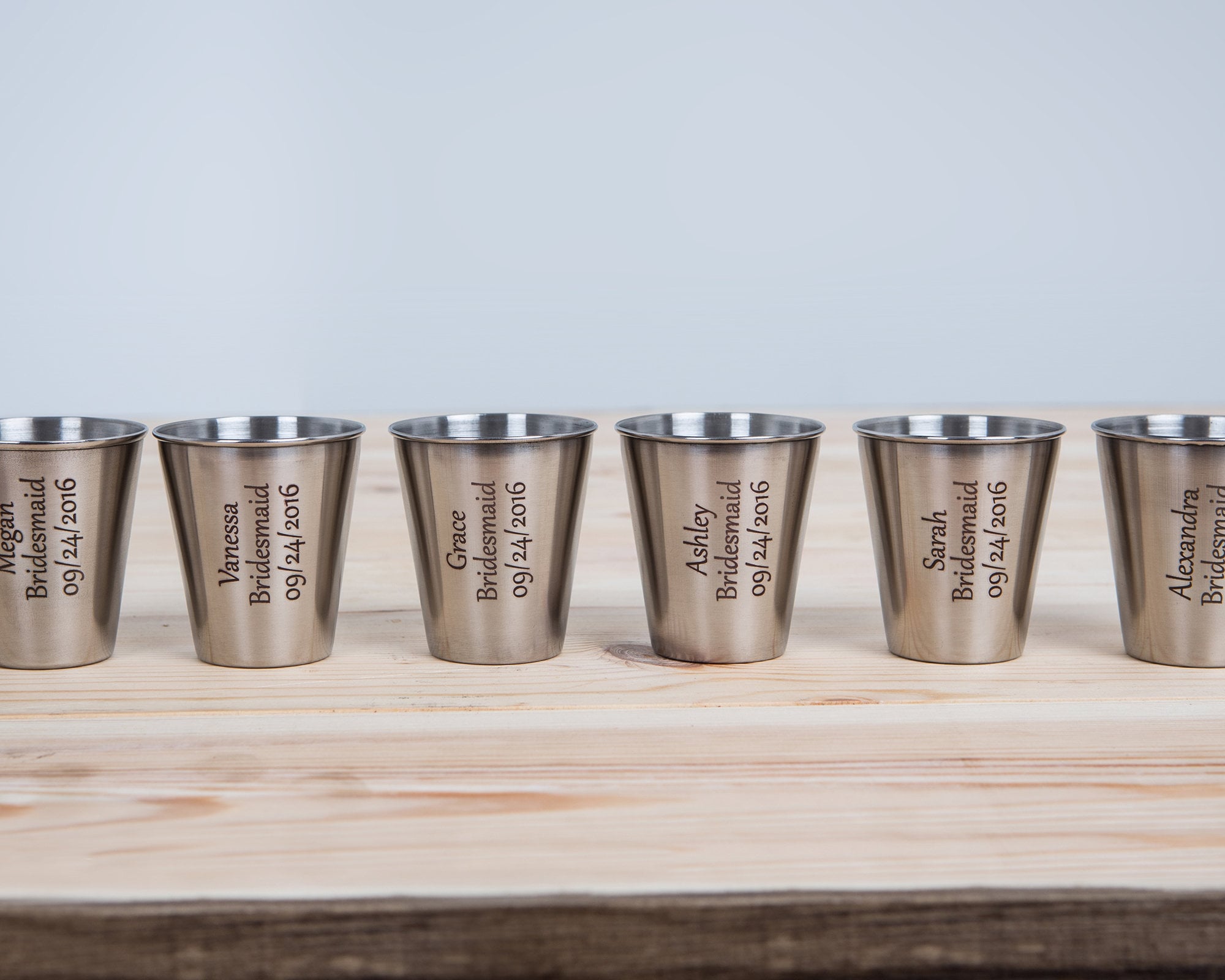 Custom Shot Glass Stainless Steel Metal Shot Glass Wedding Etsy