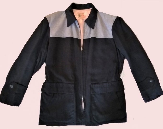 1950s Two Tone Rayon Jacket Reproduction Dry Bones Japan MEDIUM - Etsy