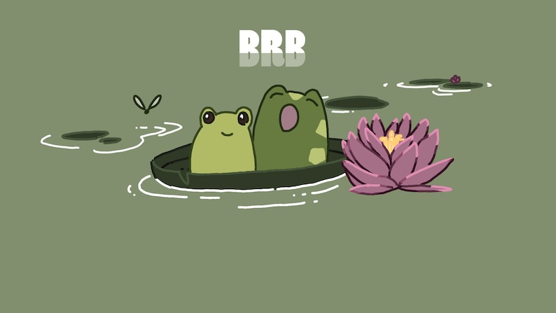 Animated Frog Twitch Screen | Overlay | Starting Soon | BRB | Offline ...