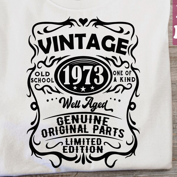 Vintage 1973 Svg - Etsy