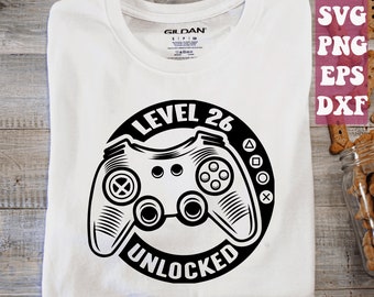 Level 22 Unlocked SVG 22th Birthday Gamer 22 Years Old Svg - Etsy