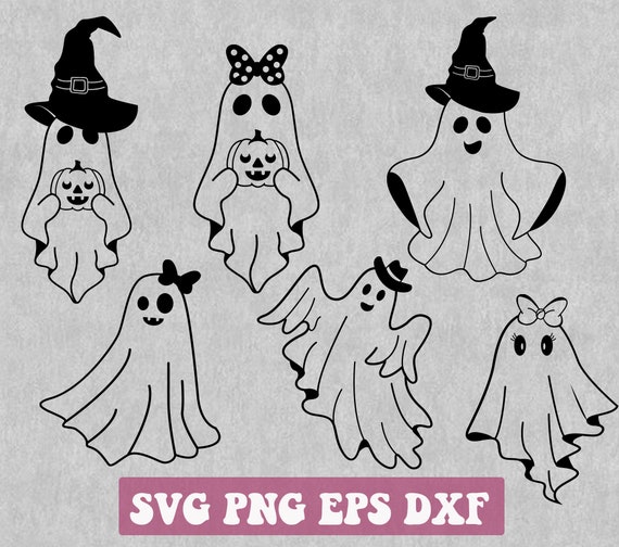 Ghost Halloween SVG Bundle Ghosts Svg Ghost Svg Bundle - Etsy