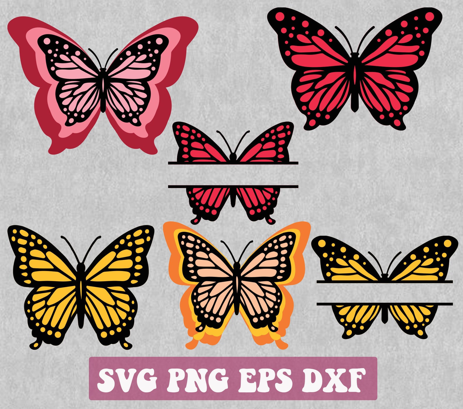 Butterfly Svg Layered Butterfly Svg Butterflies Bundle - Etsy