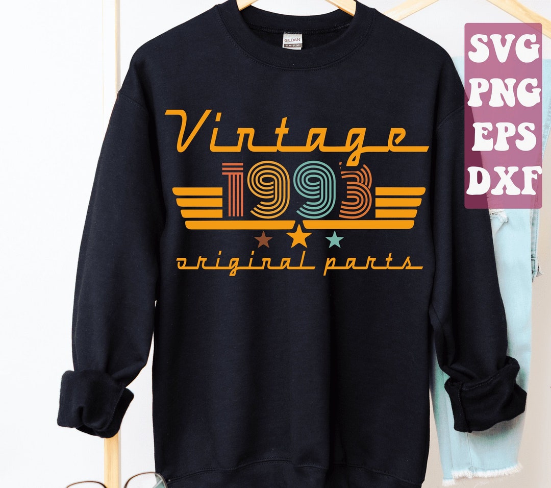 30th Birthday Svg, Vintage 1993 Svg, 30th Birthday Gift for Women ...