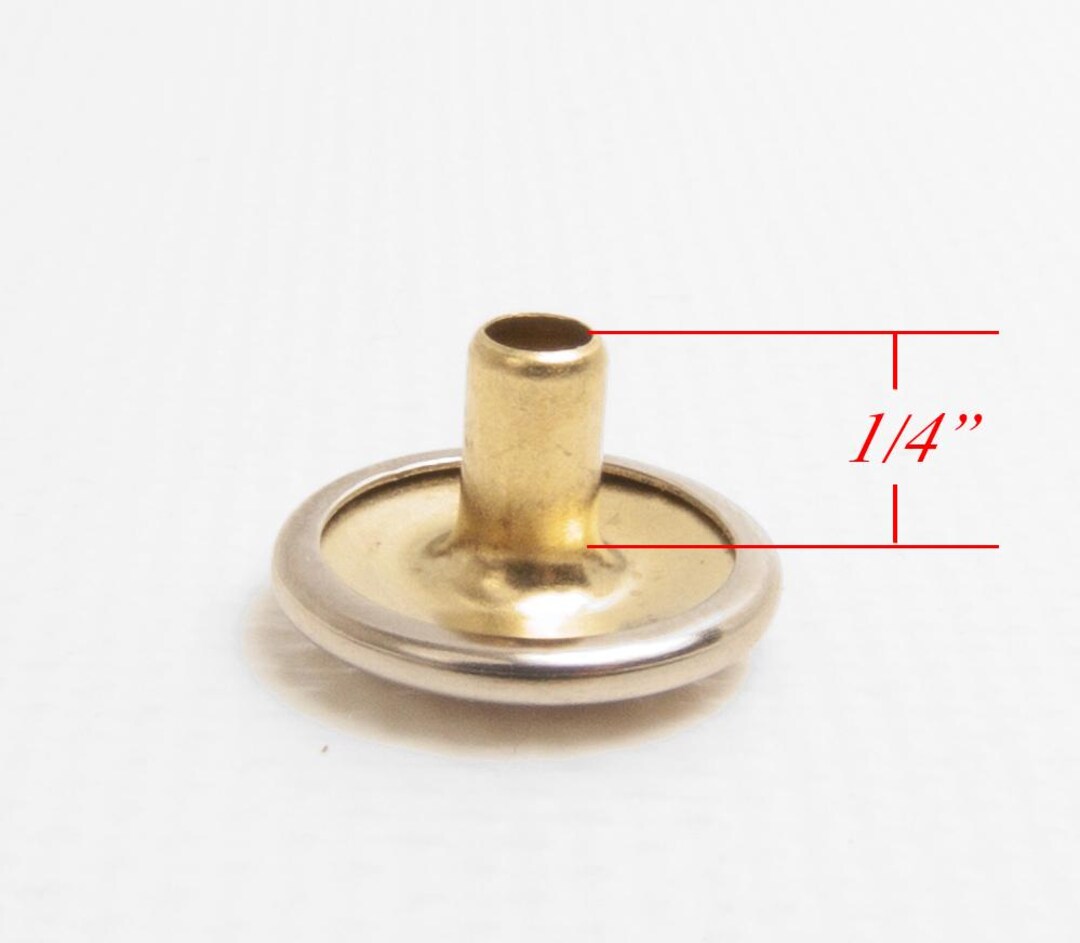 Snap Cap & Eyelet Only - Cap Has 1/4" Post, Eyelet Has 3/8" Post - All ...