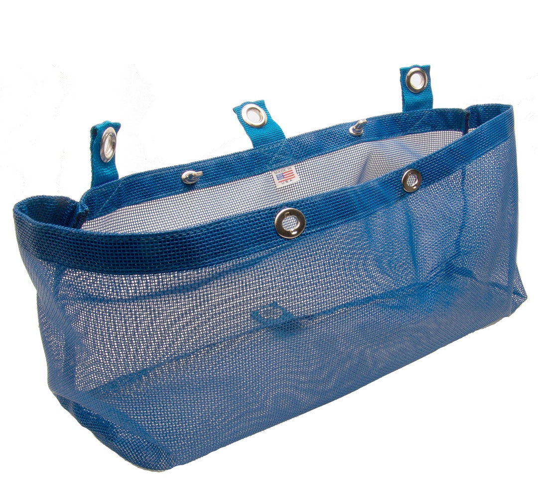Rope / Anchor Bag, Blue Mesh, Heavy Duty, Great for Boats or Shore ...
