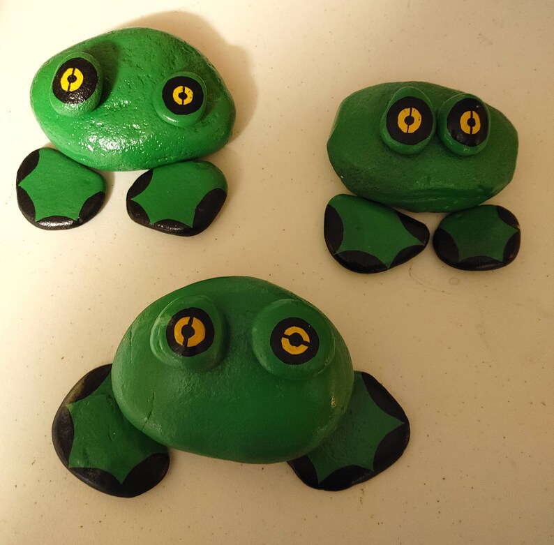 Frog Made From River Rock - Etsy