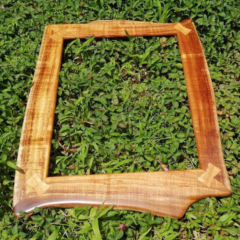 Rustic Hawaiian Koa and Mango Wood Sculpted Picture Frames - Etsy