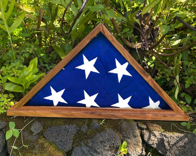 Solid Curly Koa Wood Internment Flag Case - Etsy