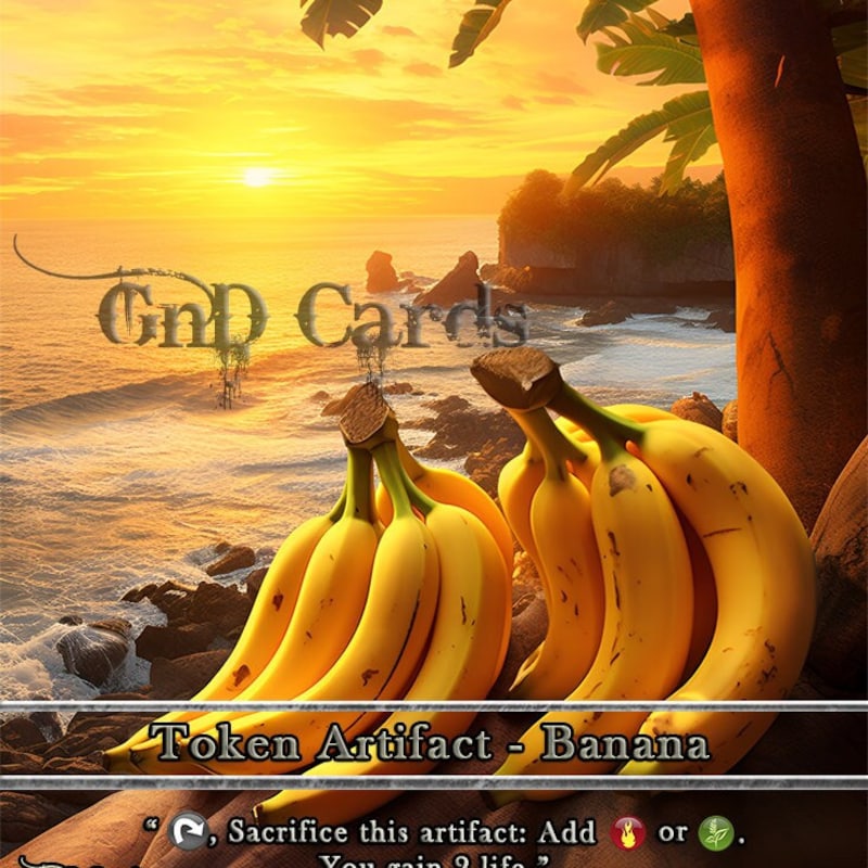 Mtg Banana Token - Etsy