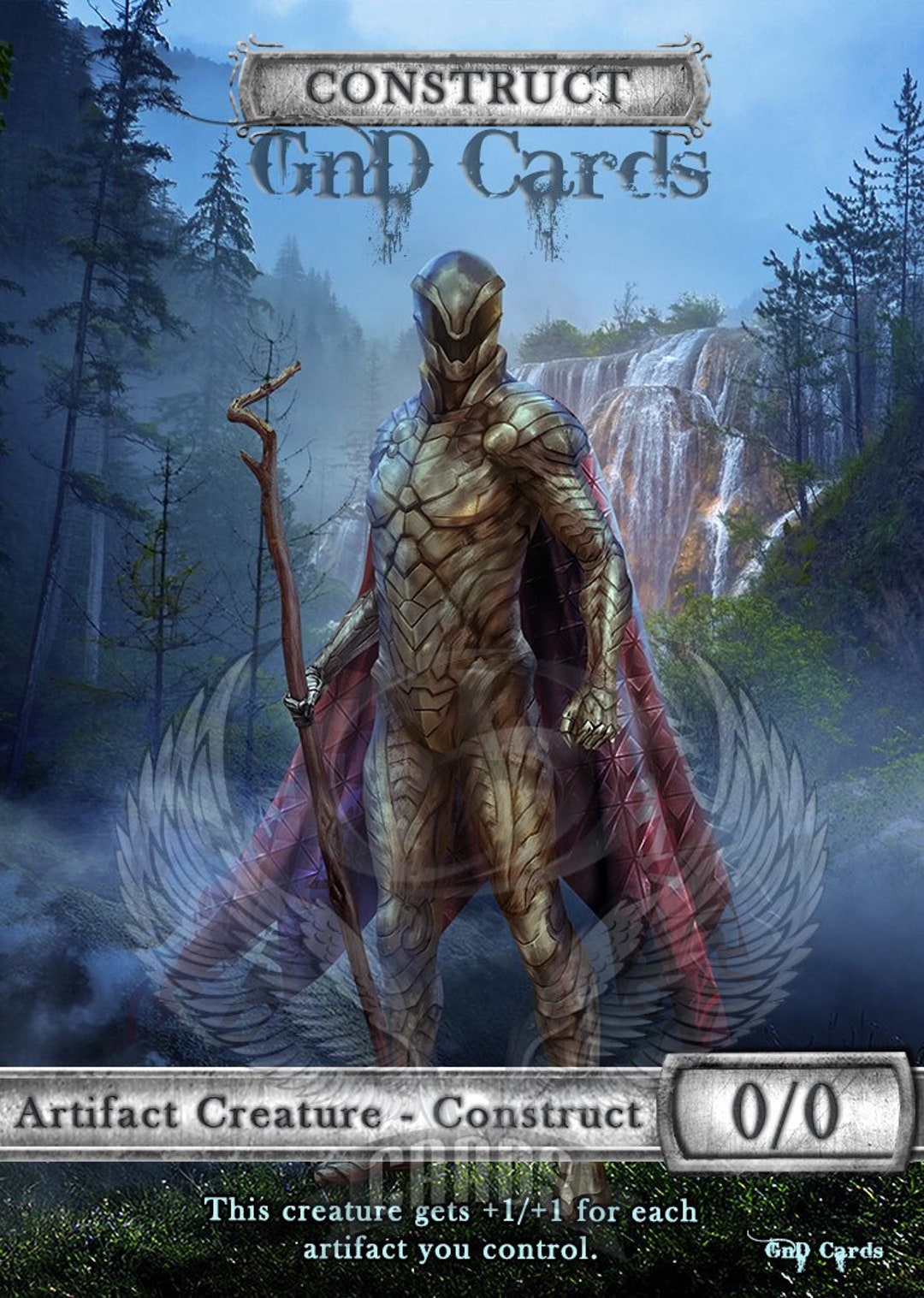 Construct #7 TCG Token Custom Altered - Etsy