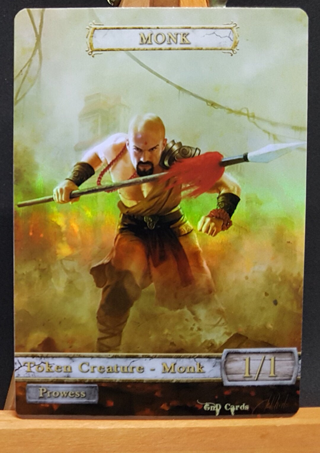 1x Monk 1 FOIL LAMINATED Custom Altered Token Gnd Cards - Etsy
