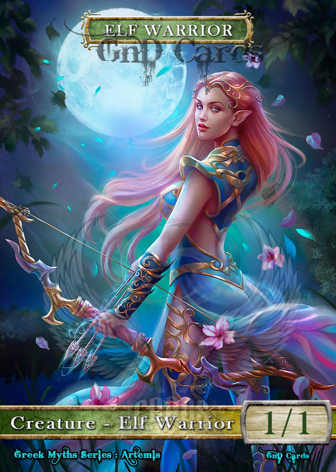 3x Elf Warrior 8 Custom Altered Tokens - Etsy