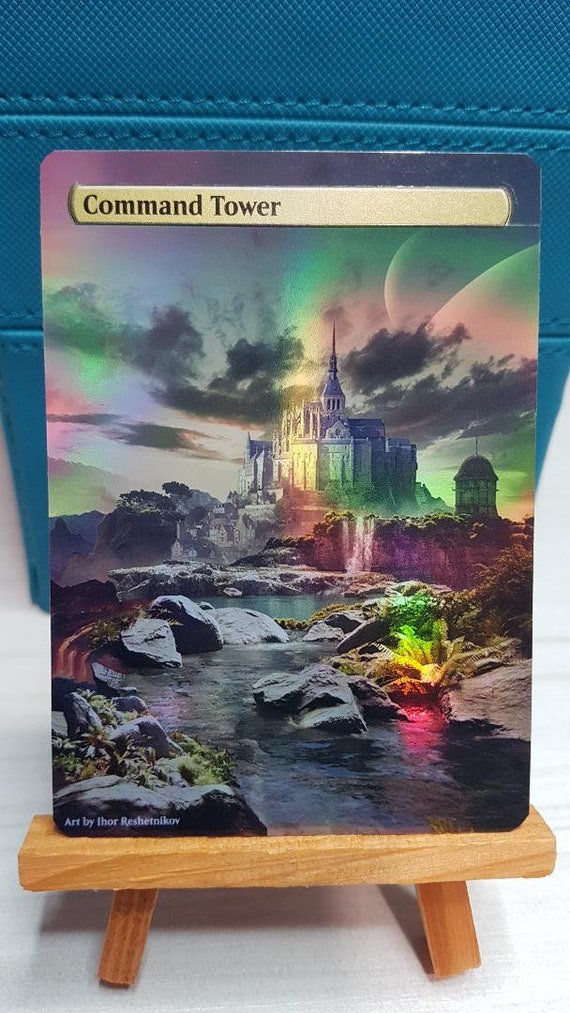 1x Foil Full Altered Art Command Tower V3 MTG Non-foil into Foil Games ...