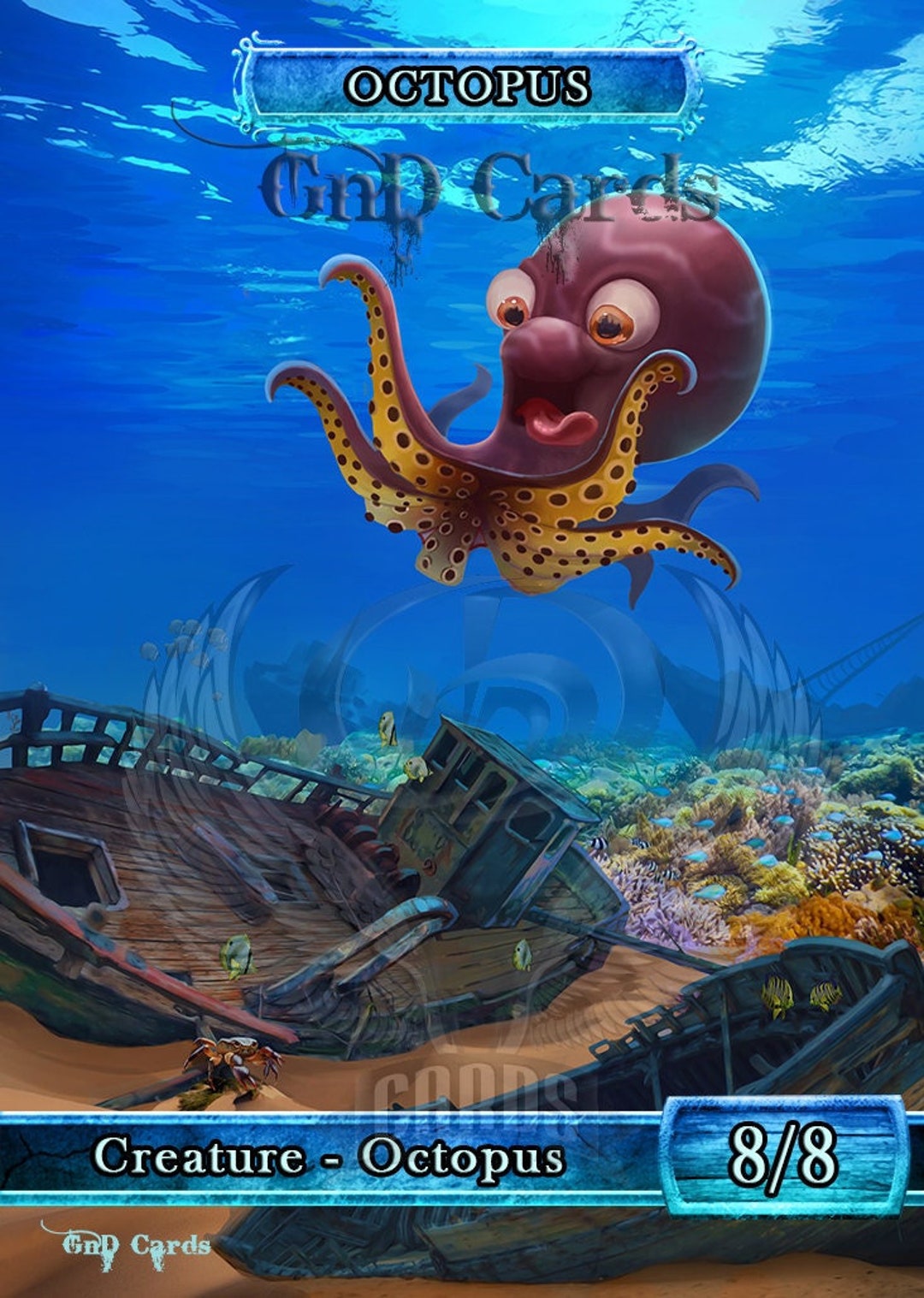 Octopus #1 TCG Token Custom Altered - Etsy