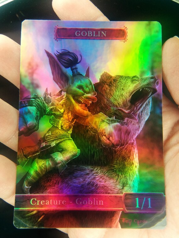 1x Goblin 5 FOIL LAMINATED Custom Altered Tokens MTG for | Etsy